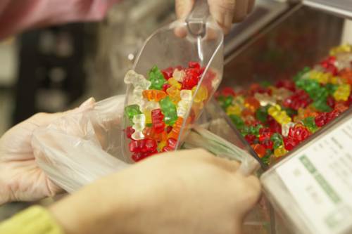 Americans buy junk food primarily at grocery stores