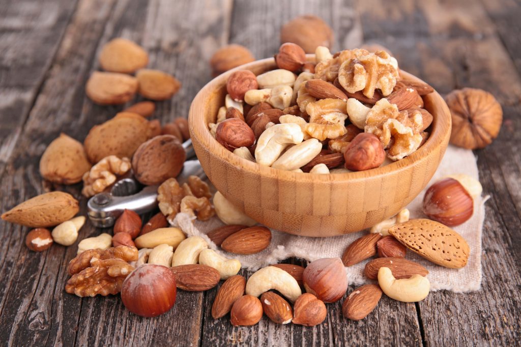 Disease risk lowered with a handful of nuts